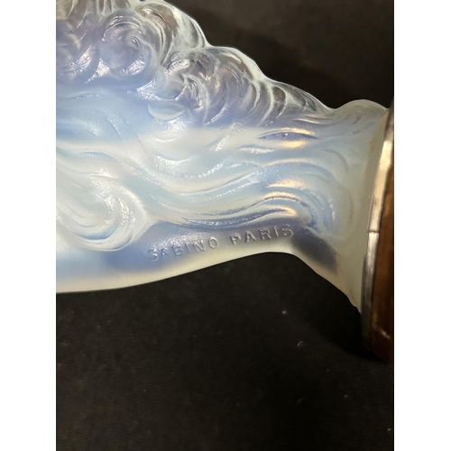 Art Deco Opalescent Glass Lady Figure marked Sabino Paris, height 23 ...