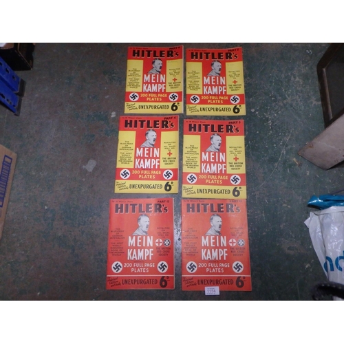 6 ISSUES OF A SERIALISED EDITION OF HITLER'S MINE KAMPF