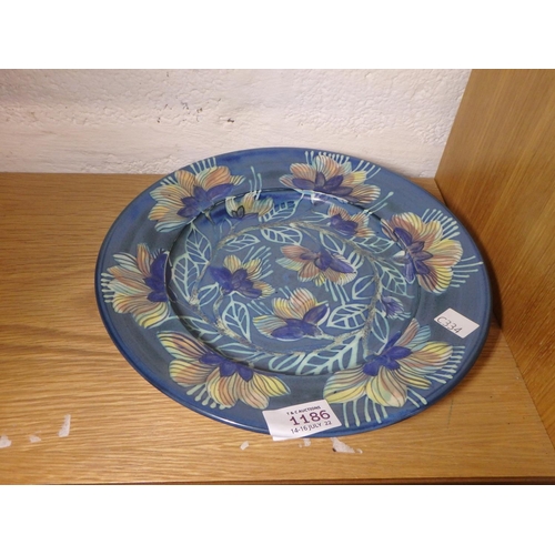 DECORATIVE CERAMIC DISH DESIGNED BY GWILI POTTERY PONT-AR-SAIS CARMARTHEN