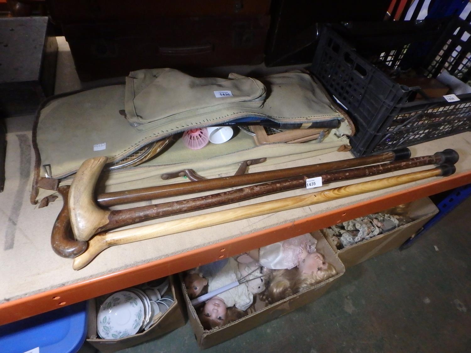 THREE VINTAGE WALKING STICKS