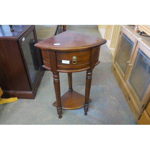 DARK WOOD CORNER HALL STAND