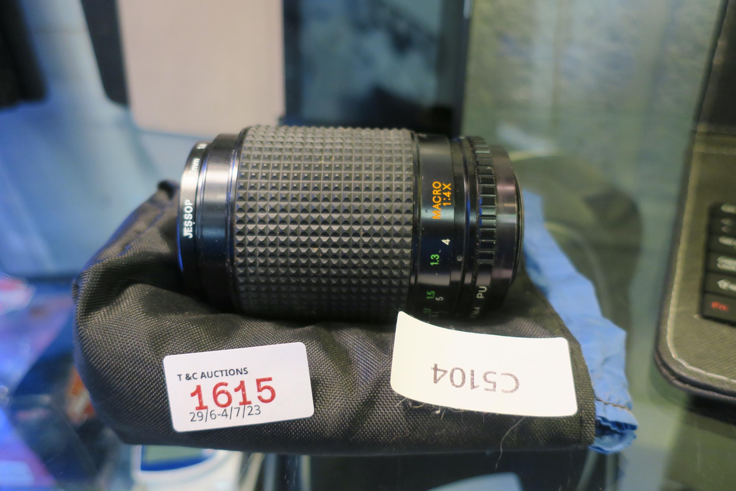 JESSOP 52MM CAMERA LENSE AND BAG