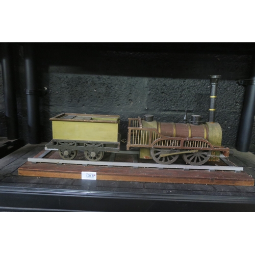 WOODEN MODEL STEAM ENGINE