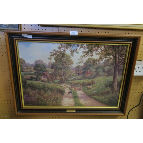 BOBBYS FLOCK BY RONALD BEATON OIL PAINTING