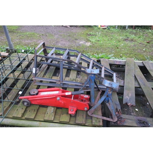 GARAGE RAMPS, AXLE STANDS AND TROLLEY JACK