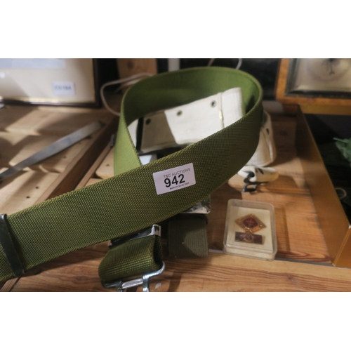 SELECTION OF ARMY BELTS