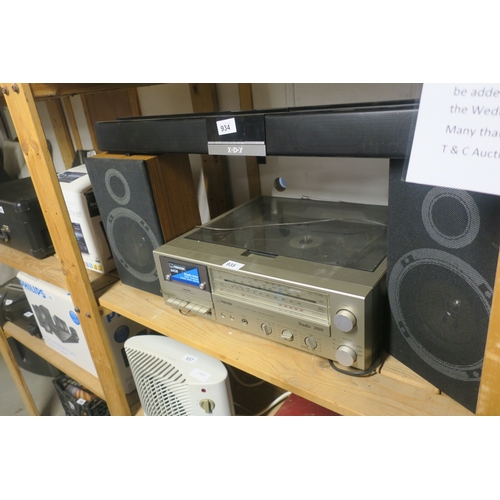 FERGUSON RECORD PLAYER WITH TAPE DECK AND SPEAKERS