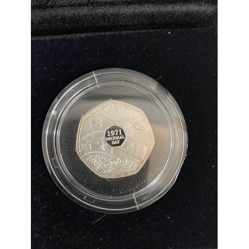 “The Royal Mint” The 50th Anniversary of Decimal Day 2021 UK 50p Silver ...