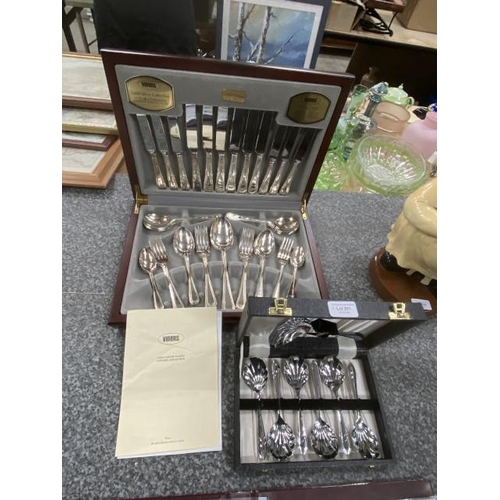 Canteen of Viners 'Traditional Bead' pattern cutlery, 44 pieces & a ...