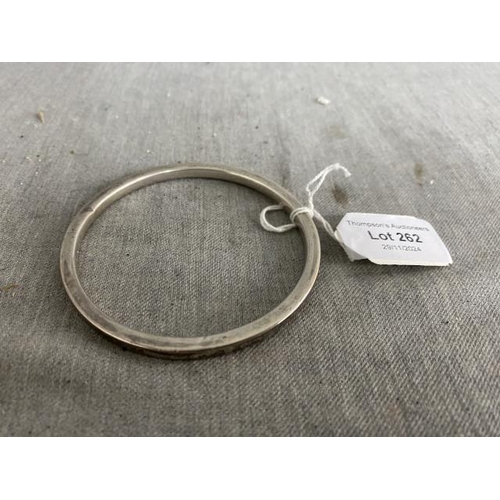 Antique Charles Horner, Chester silver bangle 11g