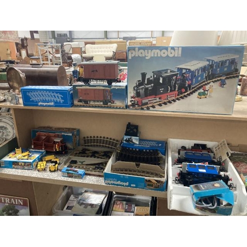 Vintage 1980's complete Playmobil train set with track (enough to make ...