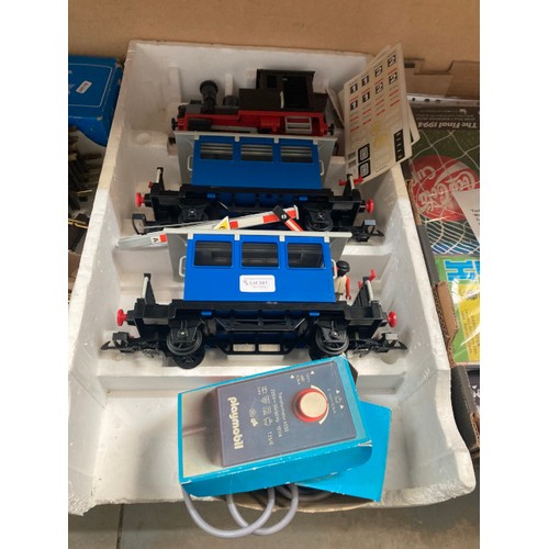 Vintage 1980's complete Playmobil train set with track (enough to make ...