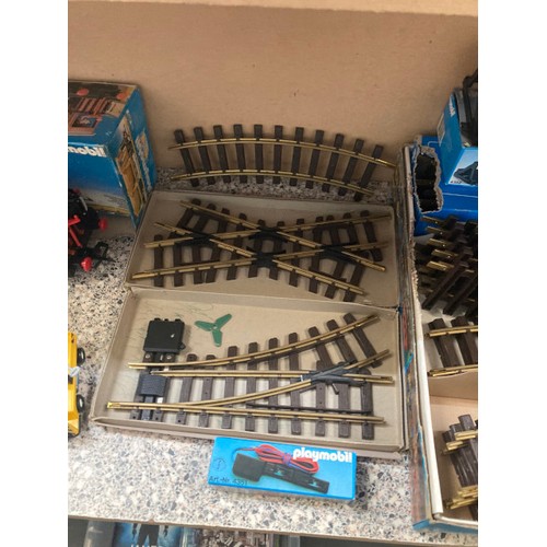 Vintage 1980's complete Playmobil train set with track (enough to make ...