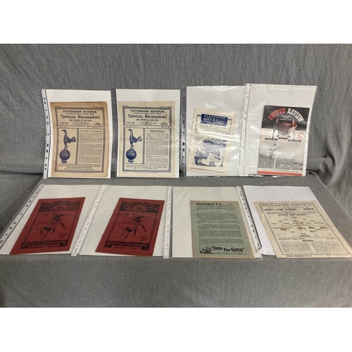 Football programmes from 1930's, 40's, 50's & 60's inc. George Best's ...