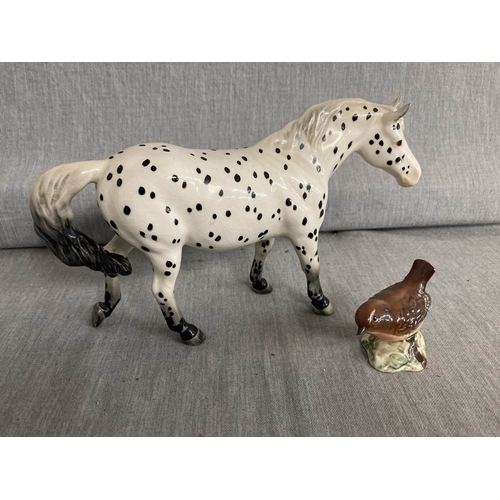 Beswick Appaloosa & a Beswick Wren