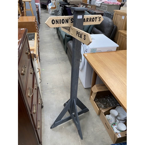 Hand made 'Allotment' sign 140H