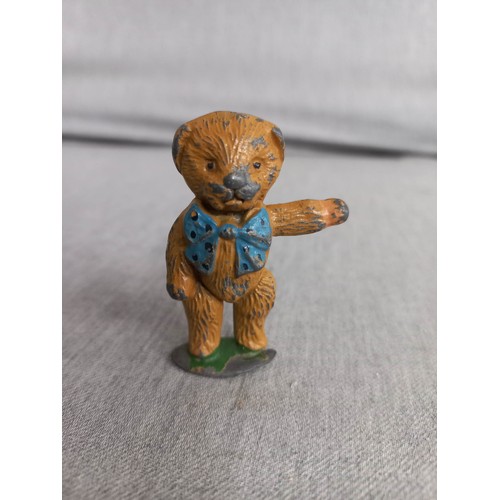 3 vintage 1950's Sacul lead hollow cast figures 'Andy Pandy, Looby Loo ...