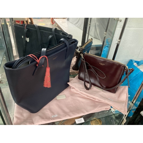 2 Radley leather handbags with dust bags