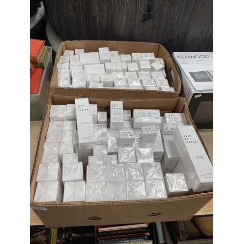 2 boxes of Skin by Varley beauty products including cleansing balm, eye ...