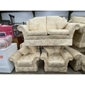 Peter Guild upholstered three piece suite (settee 173W & 2 armchairs 103W)