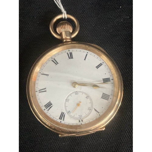 Swiss made pocket watch (with two plates of 14ct gold) Inscribed to ...