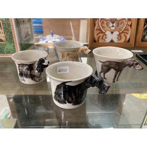 4 Blue Witch coffee mugs 'Weimaraner', 'Scottish Terrier', 'Scottish ...
