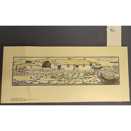 The Cuala Press - Hand Coloured Print. Mountain Farm by Jack B Yeats
