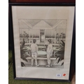 Robert Ballagh Print 23/300 - Botanic Gardens Lilly Pond