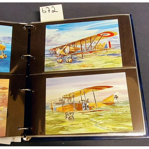 4 Albums of Aviation First Day Covers and Postcards; Airmail etc ...