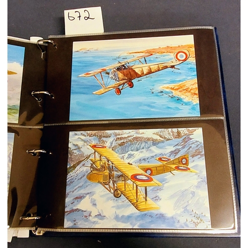 4 Albums of Aviation First Day Covers and Postcards; Airmail etc ...