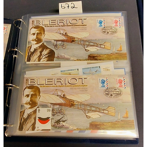 4 Albums of Aviation First Day Covers and Postcards; Airmail etc ...
