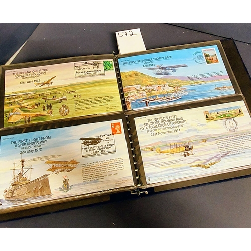 4 Albums of Aviation First Day Covers and Postcards; Airmail etc ...