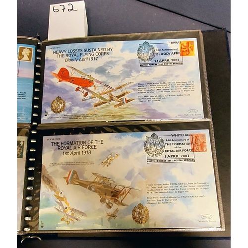 4 Albums of Aviation First Day Covers and Postcards; Airmail etc ...