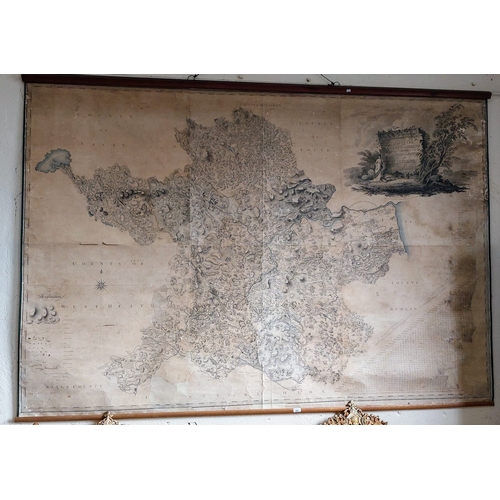 Large Map of Meath by William Larkin 1812 - C. 241cm W x 168cm H