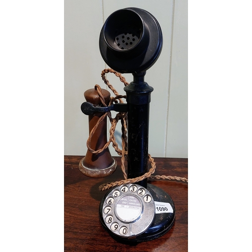 1920's Candlestick Rotary Telephone