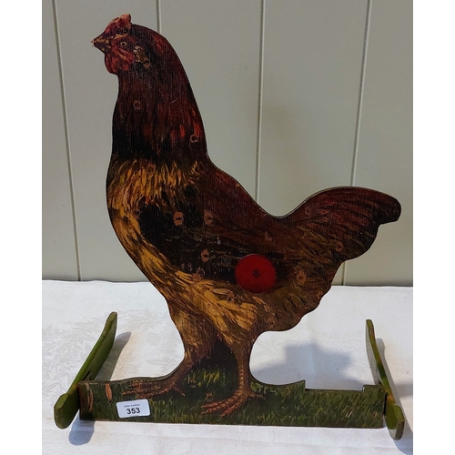 Vintage Fairground Chicken and Egg Target Game