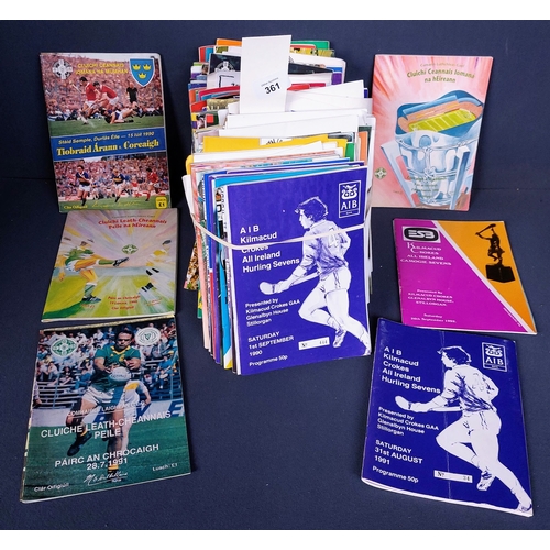 GAA - Large Lot of Official GAA Match Programmes 1990's