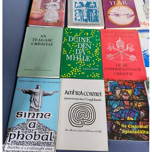 Lot of Modern Religious Books, mostly Irish Language