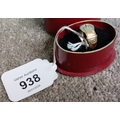 Gold Buckle Ring - Size S (375 hallmark)