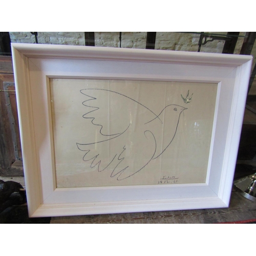 Pablo Picasso Fine Art Lithograph with Blindstamp Dated 1961 Signed in ...