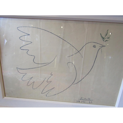 Pablo Picasso Fine Art Lithograph with Blindstamp Dated 1961 Signed in ...