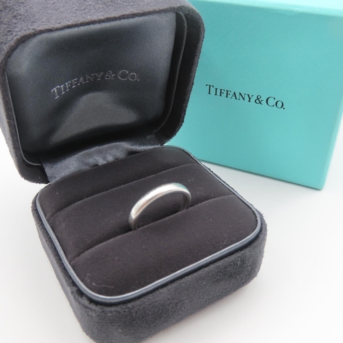 Tiffany Platinum Wedding Band Ring Size K withOriginal Tiffany ...