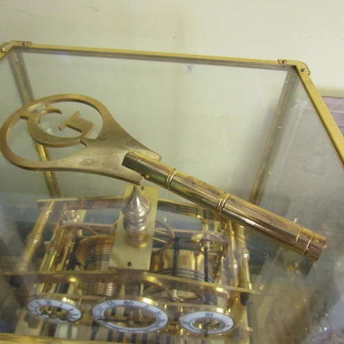 Unusual Congrieve Ball Driven Clock Three Dials Original Glass Case ...