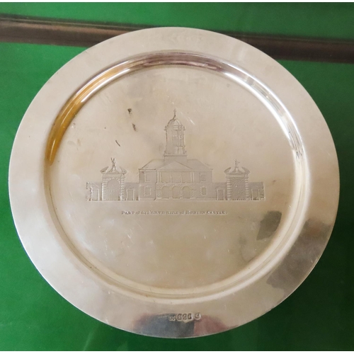 Irish Silver Commemorative Salver Circular Form Depicting Part of the ...