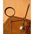Tabletop Magnifying Glass with Retractable Arm Bronze Set