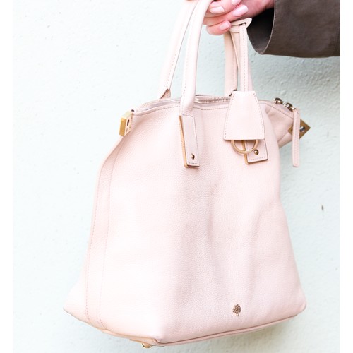 Mulberry 'Alice' Neutral Leather Tote Handbag