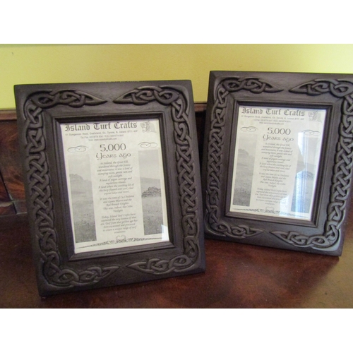 Pair of Unusual Island Turf Craft Photograph Frames Each Approximately ...