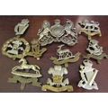Various Military Cap Badges Quantity as Photographed