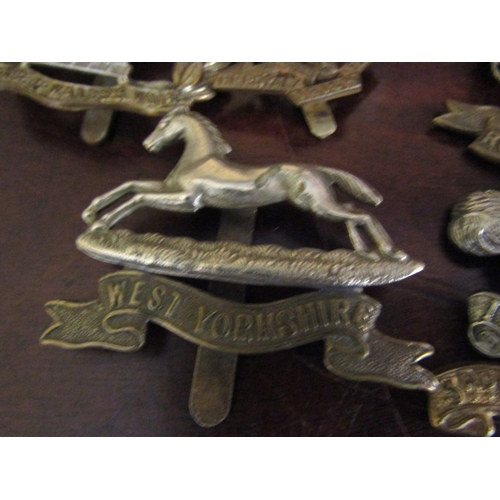 Various Military Cap Badges Quantity as Photographed
