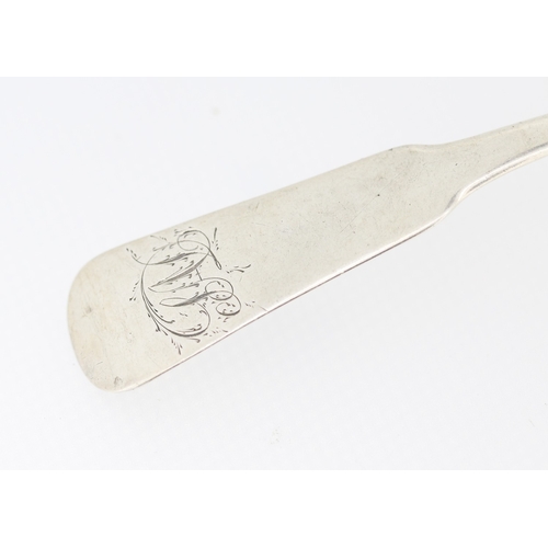 Irish Silver Antique Serving Spoon Fiddle Pattern